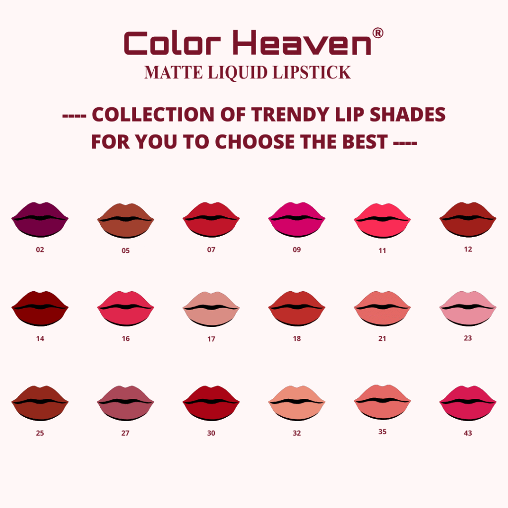 COLOR HEAVEN LIQUID LIPSTICK- AMAZINGLY MATTE – colorheavencosmetics